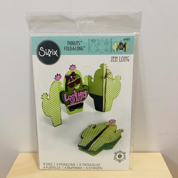 Sizzix | Office | Sizzix Thinlits Fold A Long Jen Long Cactus Cardmaking Papercrafting | Poshmark